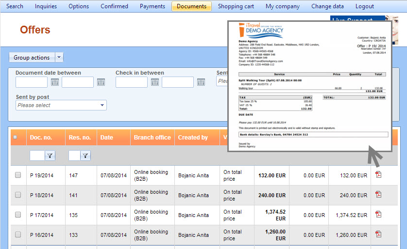 Provide your travel agents with online booking B2B - Lemax